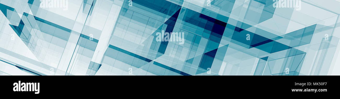 Horizontal panorama 3d rendering Stock Photo - Alamy