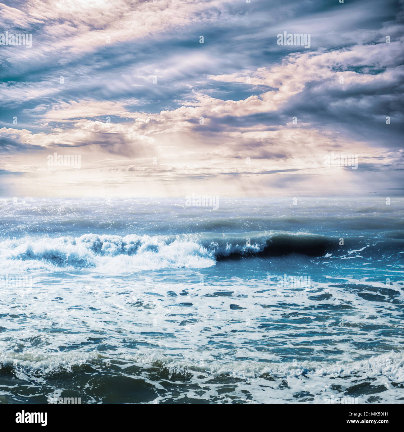 Tropical sky and sea Stock Photo - Alamy