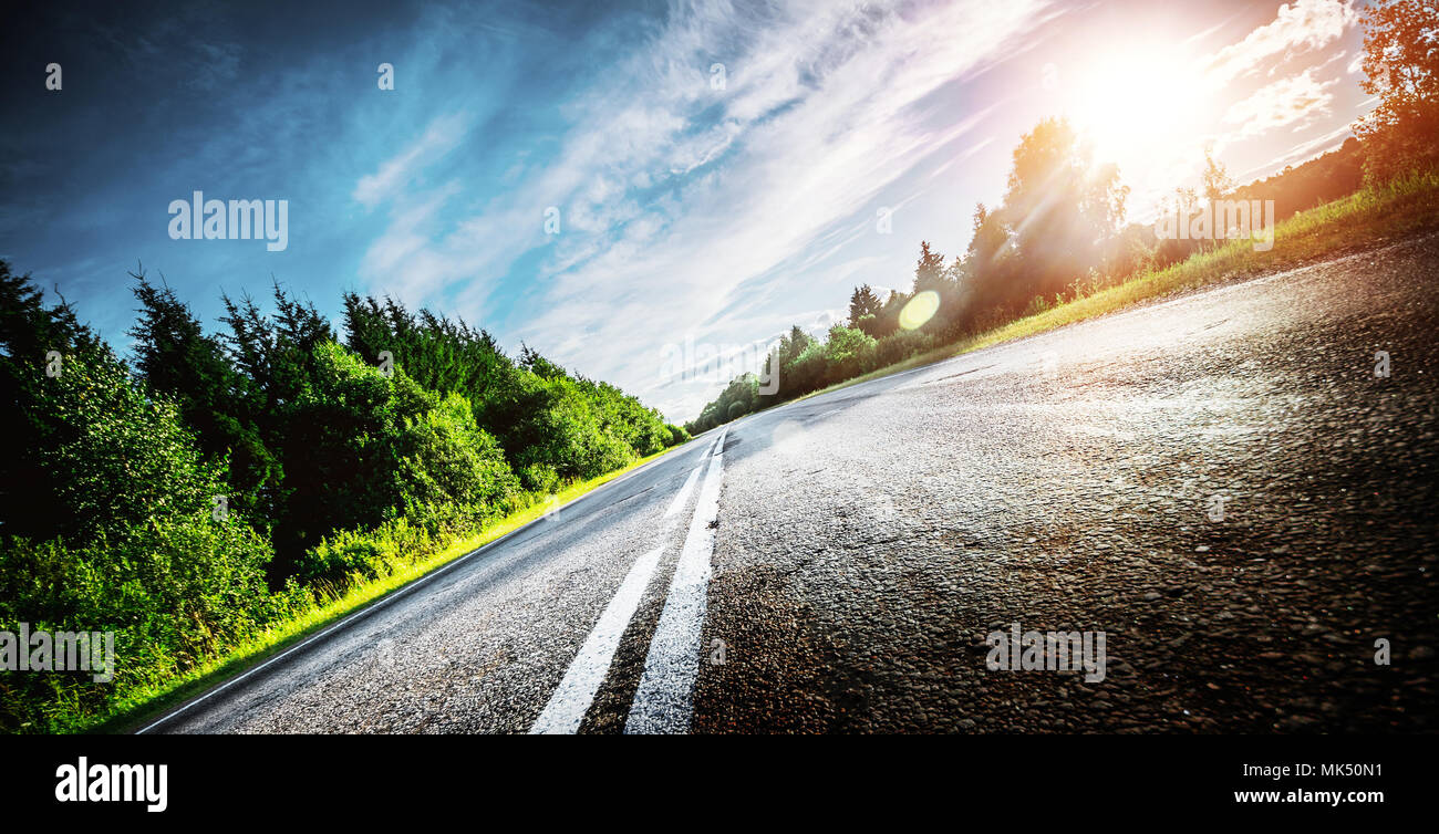 Road way forward direction Stock Photo - Alamy