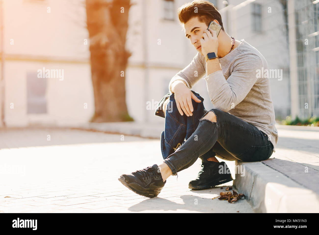 Stylish confident handsome caucasian hi-res stock photography and ...