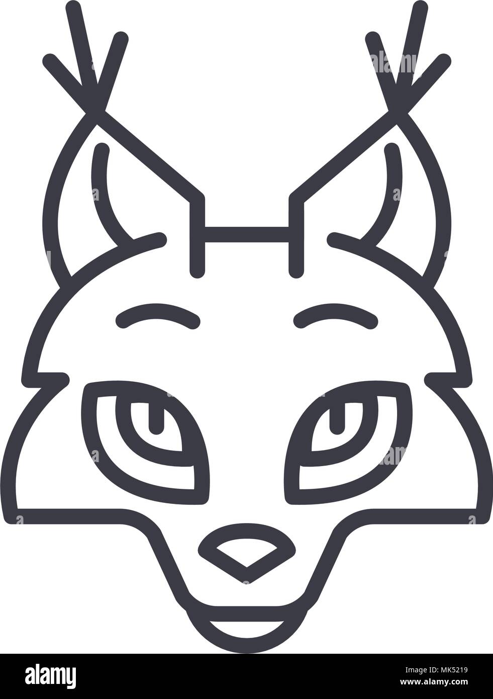 Coyote Face Outline