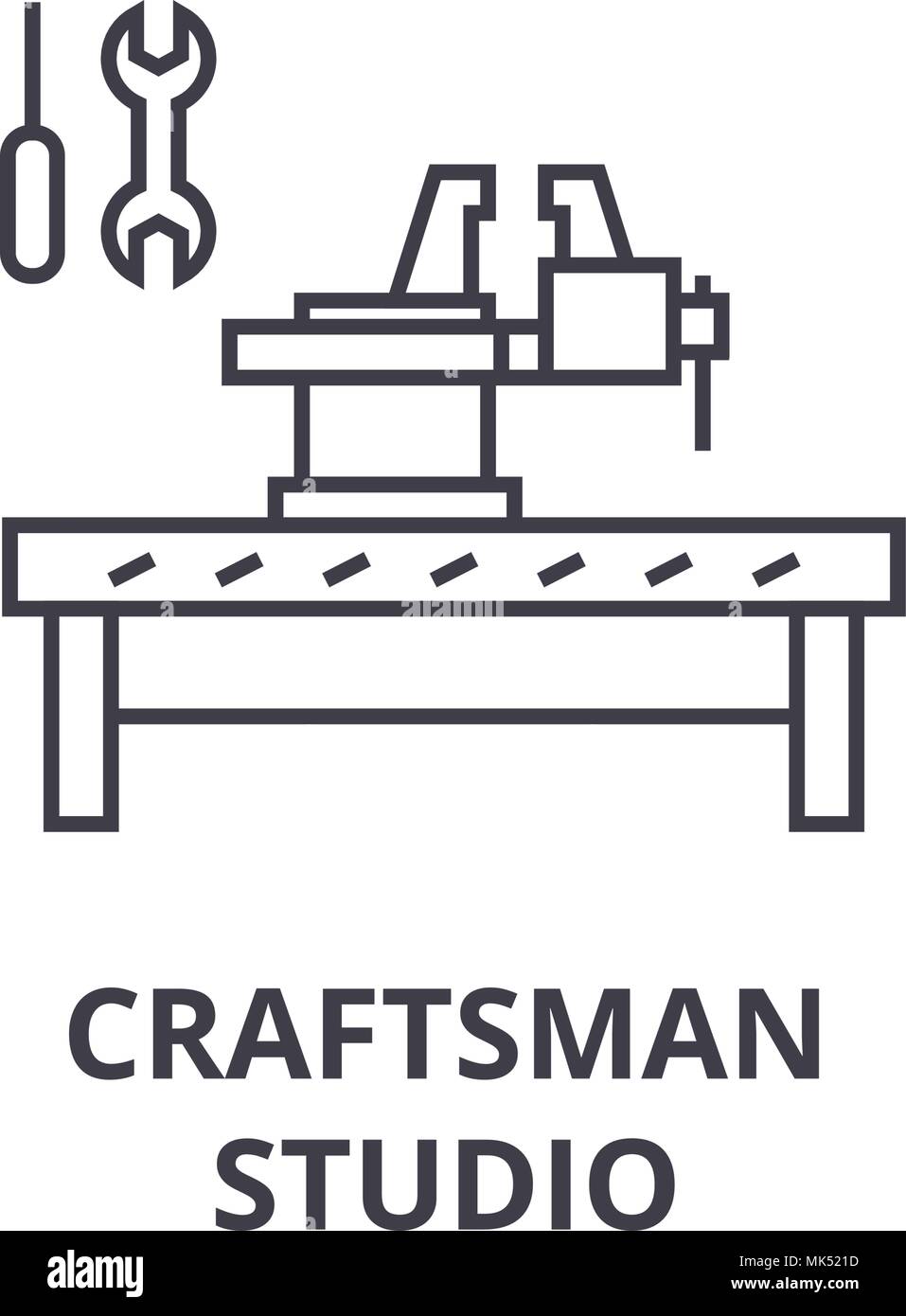 Traditional authentic craftsman Stock Vector Images - Alamy