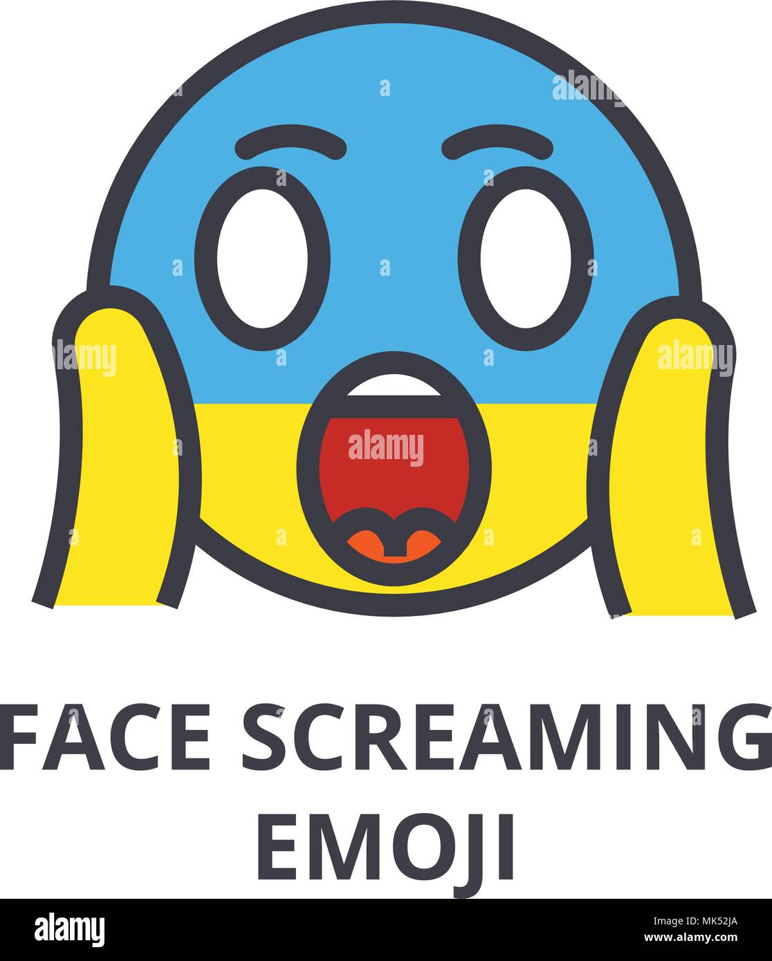 Cartoon Illustration Man Screaming Loud High Resolution Stock ...