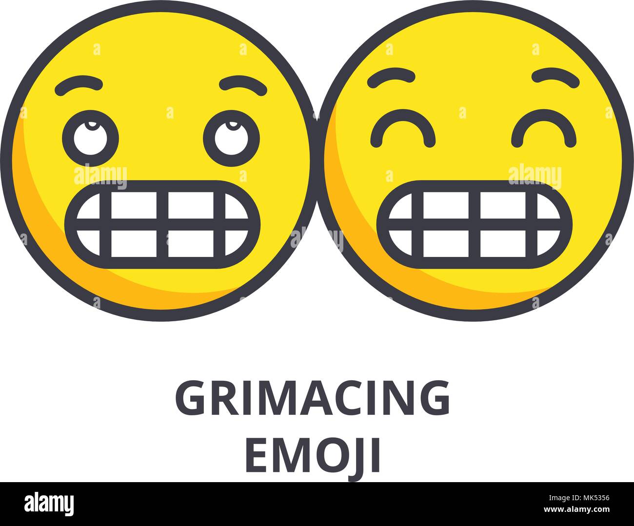 Grimacing face emoji hi-res stock photography and images - Alamy