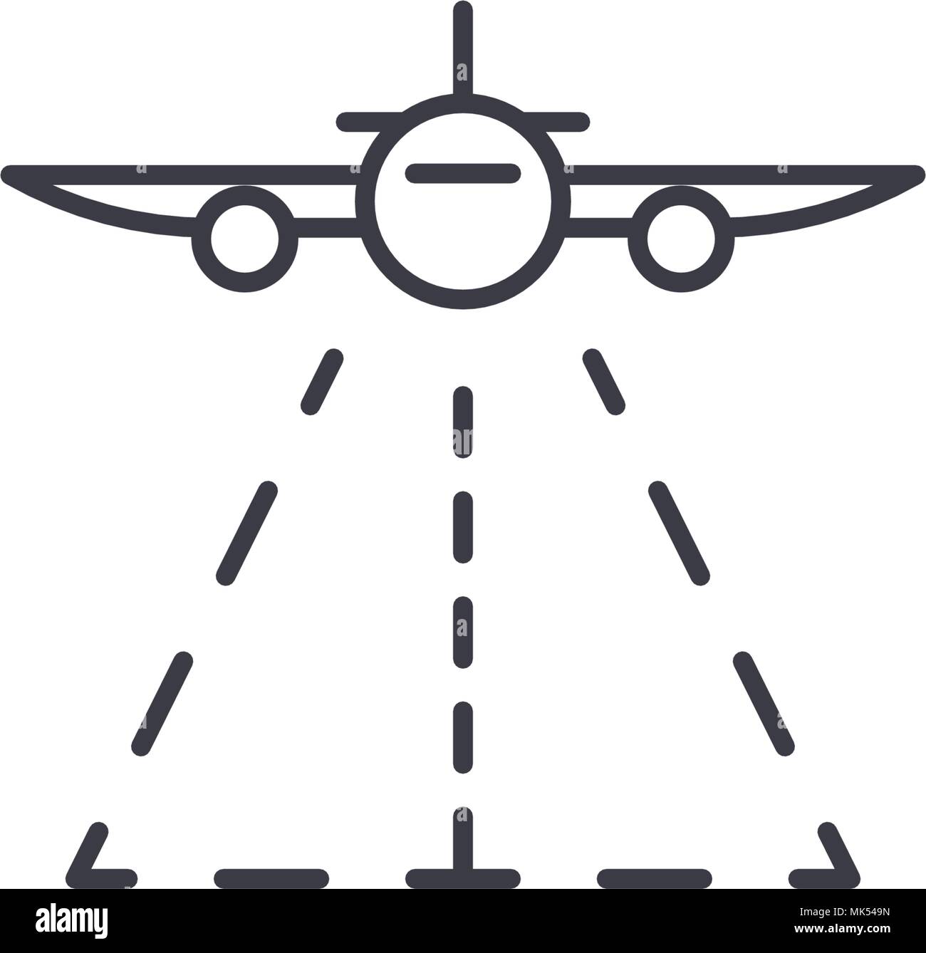 Sunrise light on jet wing Stock Vector Images - Alamy