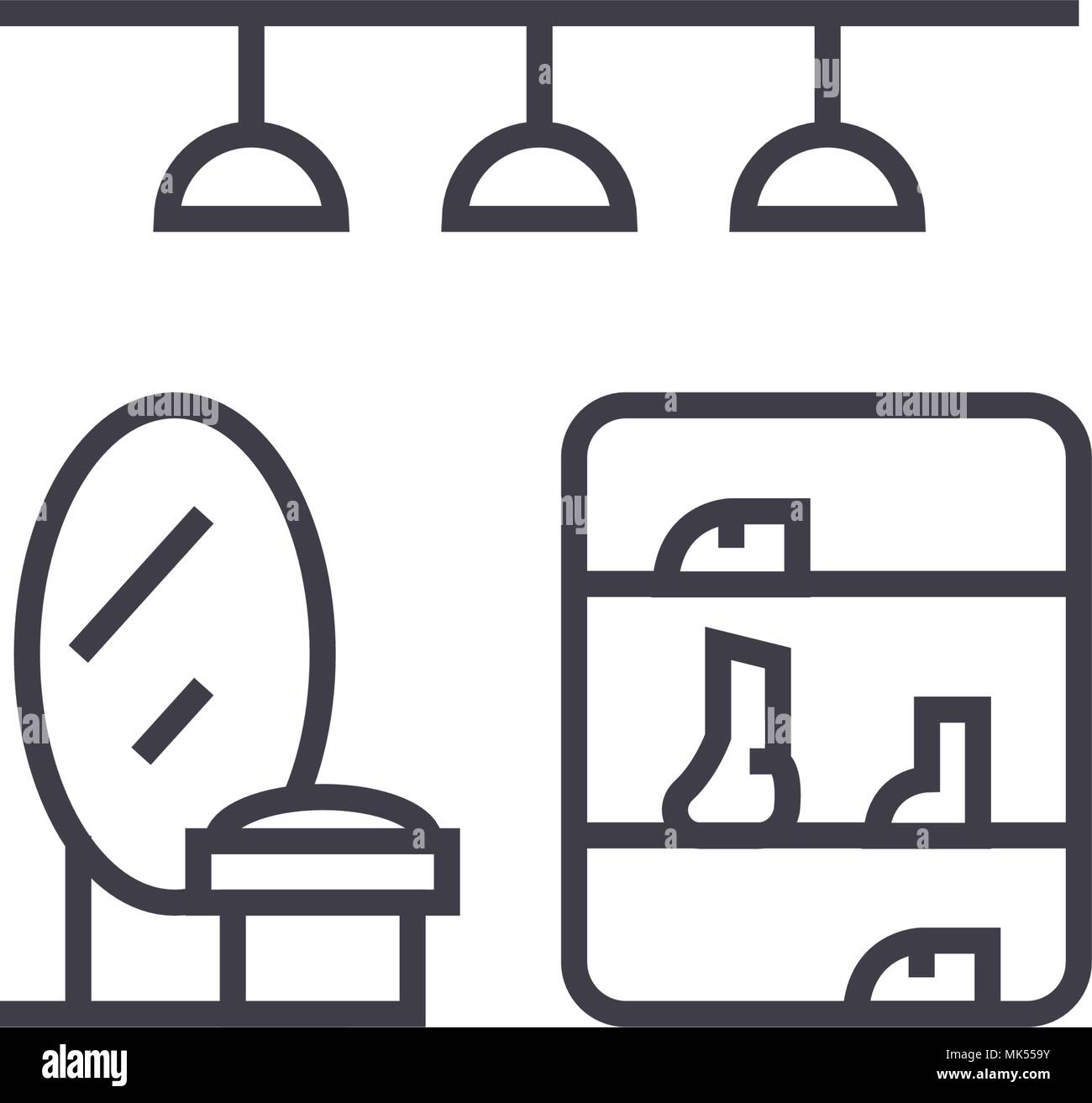 Woman fitting room Stock Vector Images - Alamy