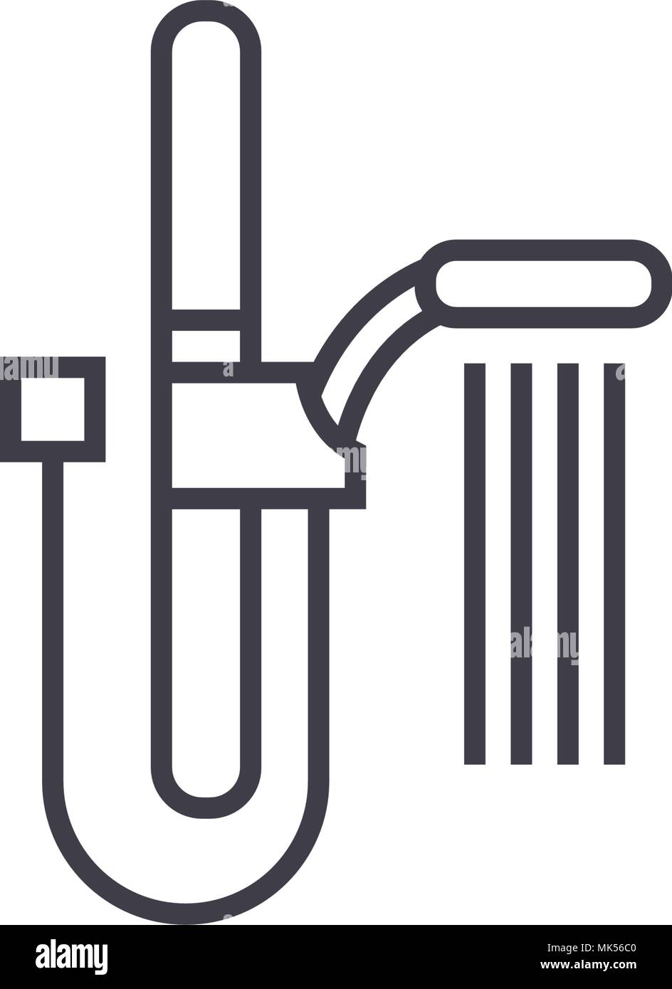 Water inside shower detail Stock Vector Images - Alamy