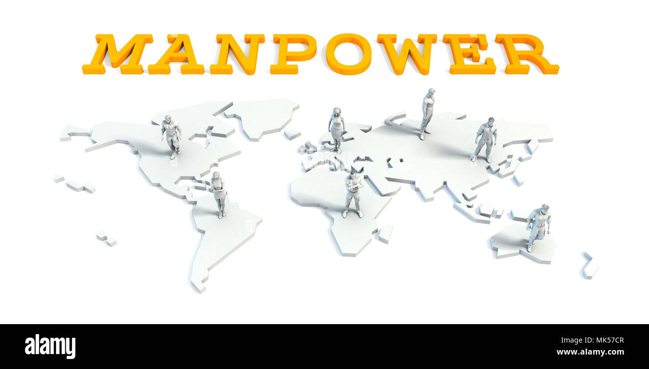 Manpower Concept with a Global Business Team Stock Photo - Alamy