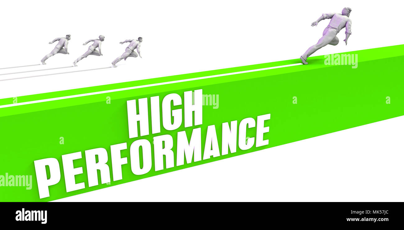 High Performance as a Fast Track To Success Stock Photo - Alamy