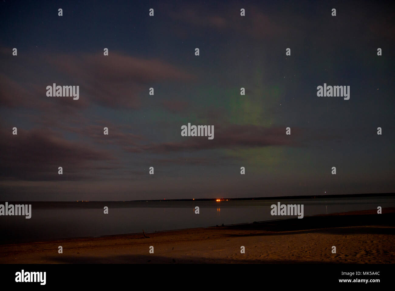 Northern Lights dance in the sky at patricia beach provincial park ...