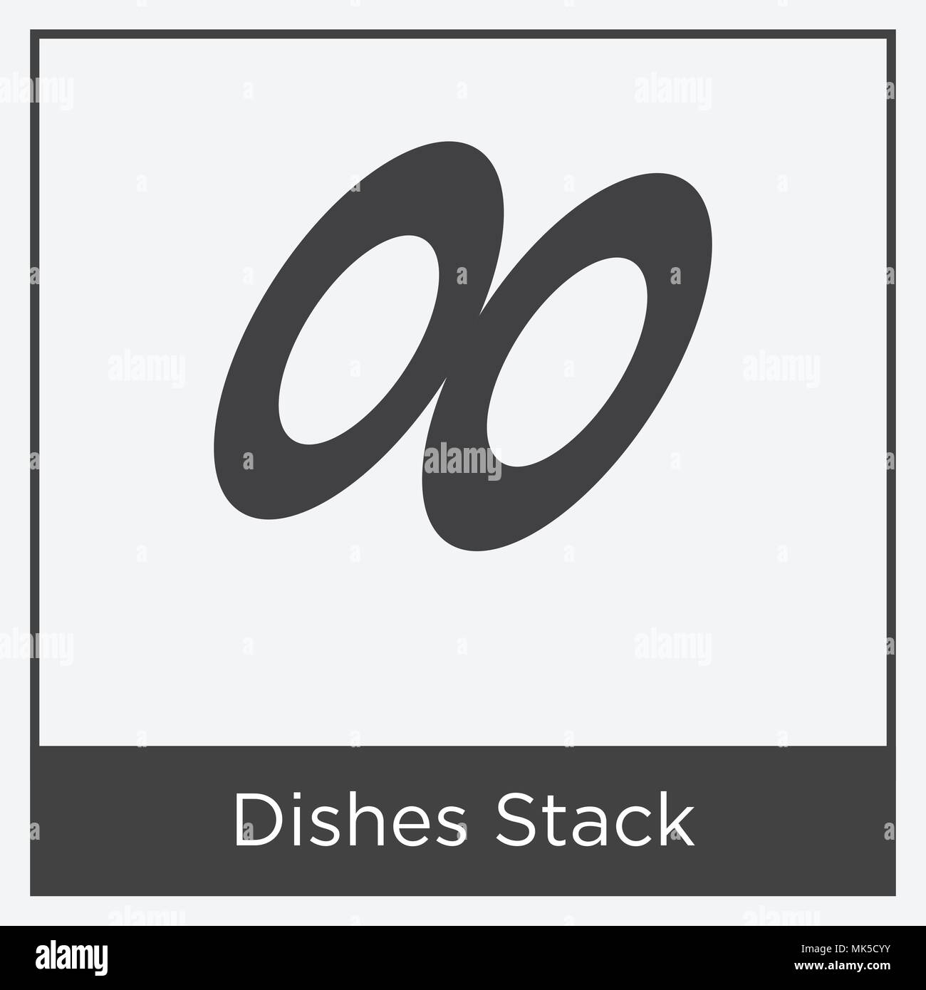 Dirty dishes pile Stock Vector Images - Alamy