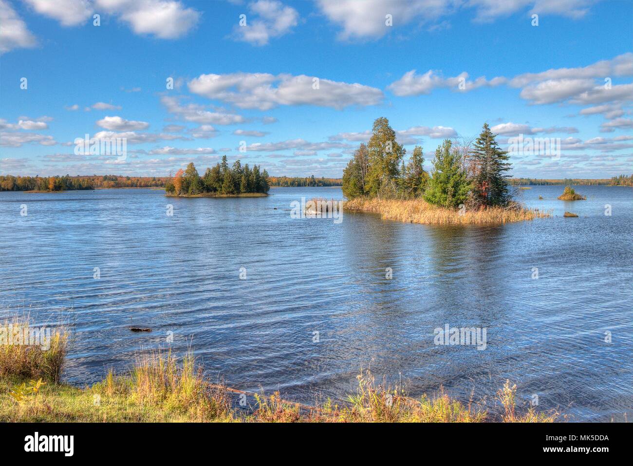 Boulder Lake in Autumn north of Duluth, Minnesota Stock Photo - Alamy