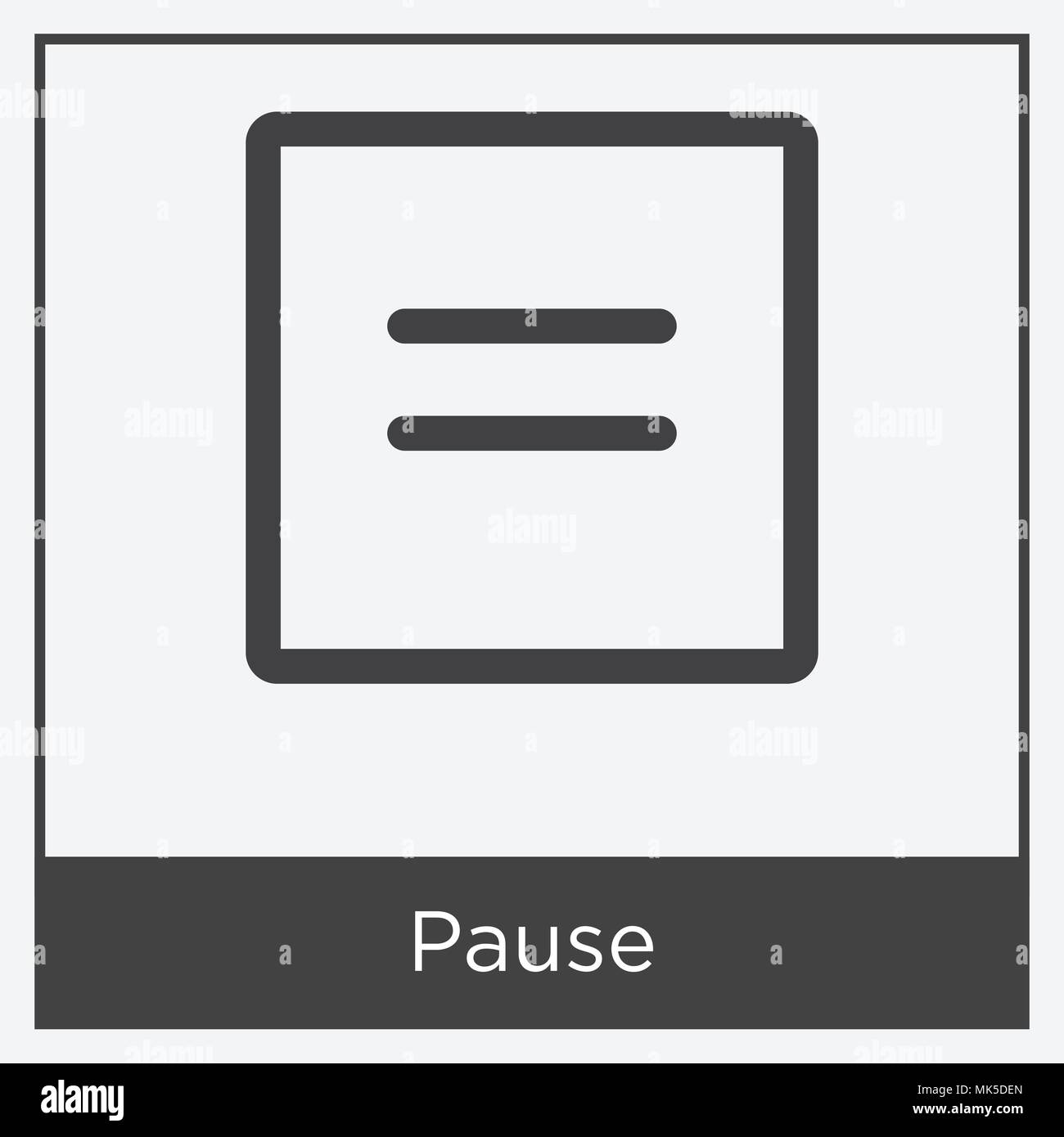 Pause button png hi-res stock photography and images - Alamy