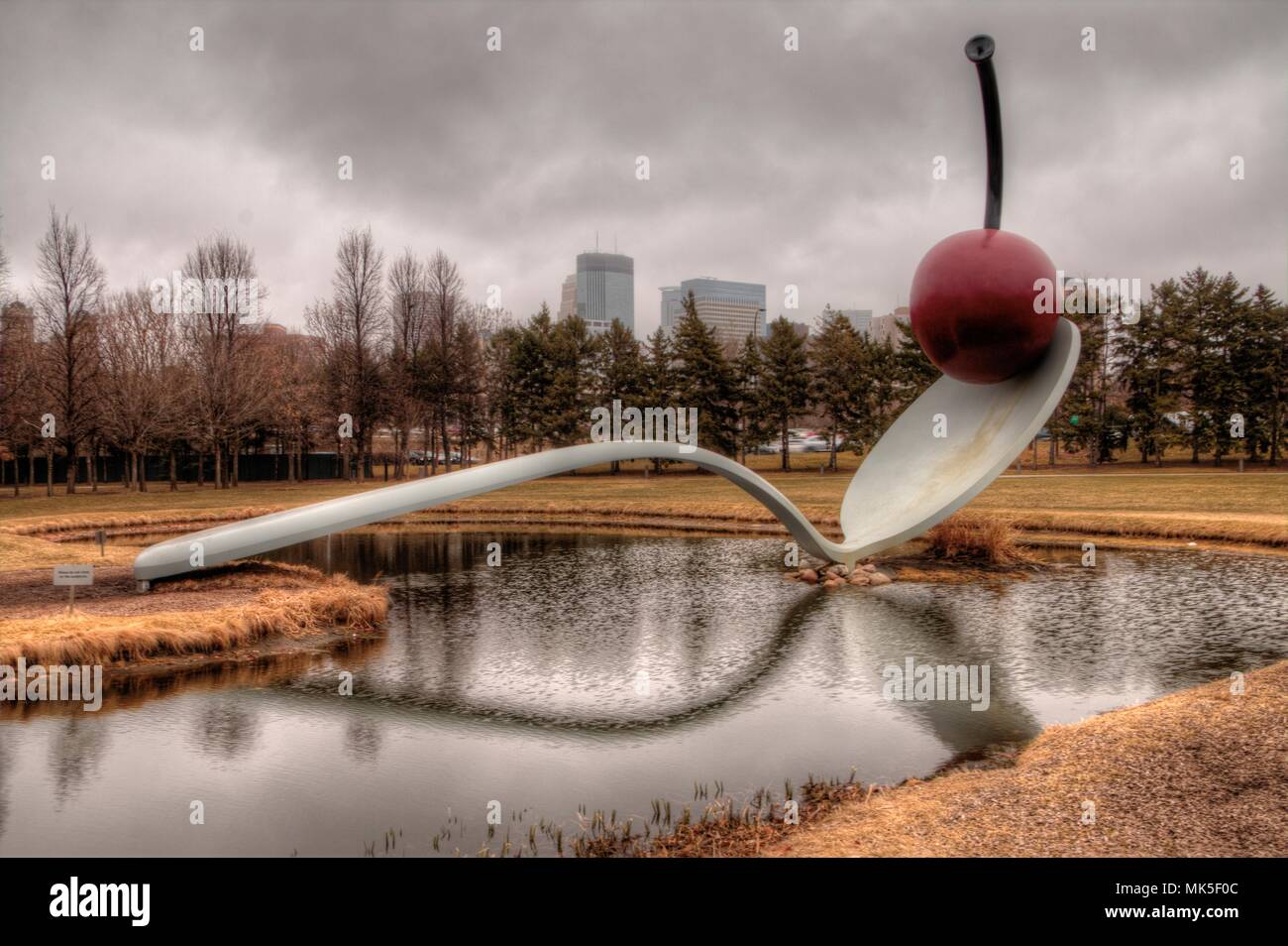 Walker Art Center Sculpture Garden in Minneapolis, Minnesota Stock ...
