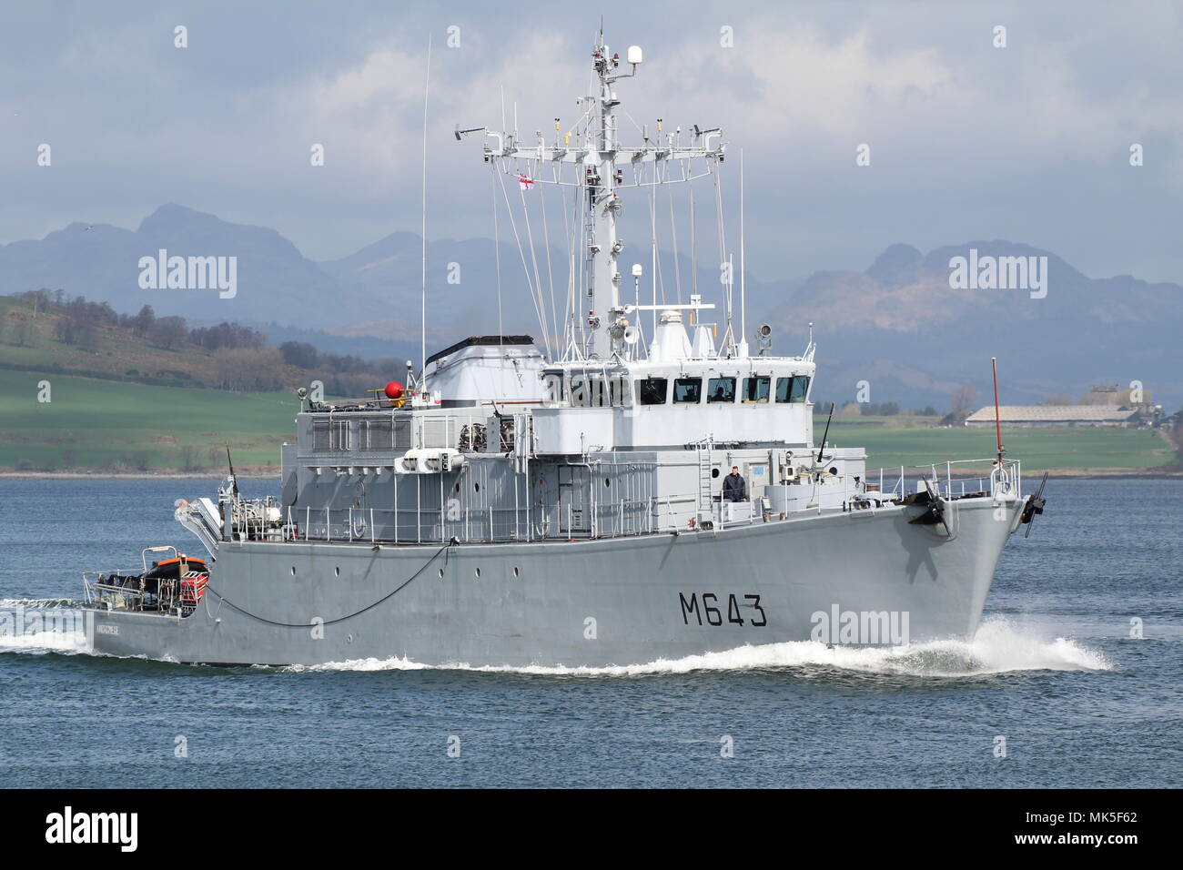 FS Andromede (M643), an Eridan-class (Tripartite) minehunter operated ...