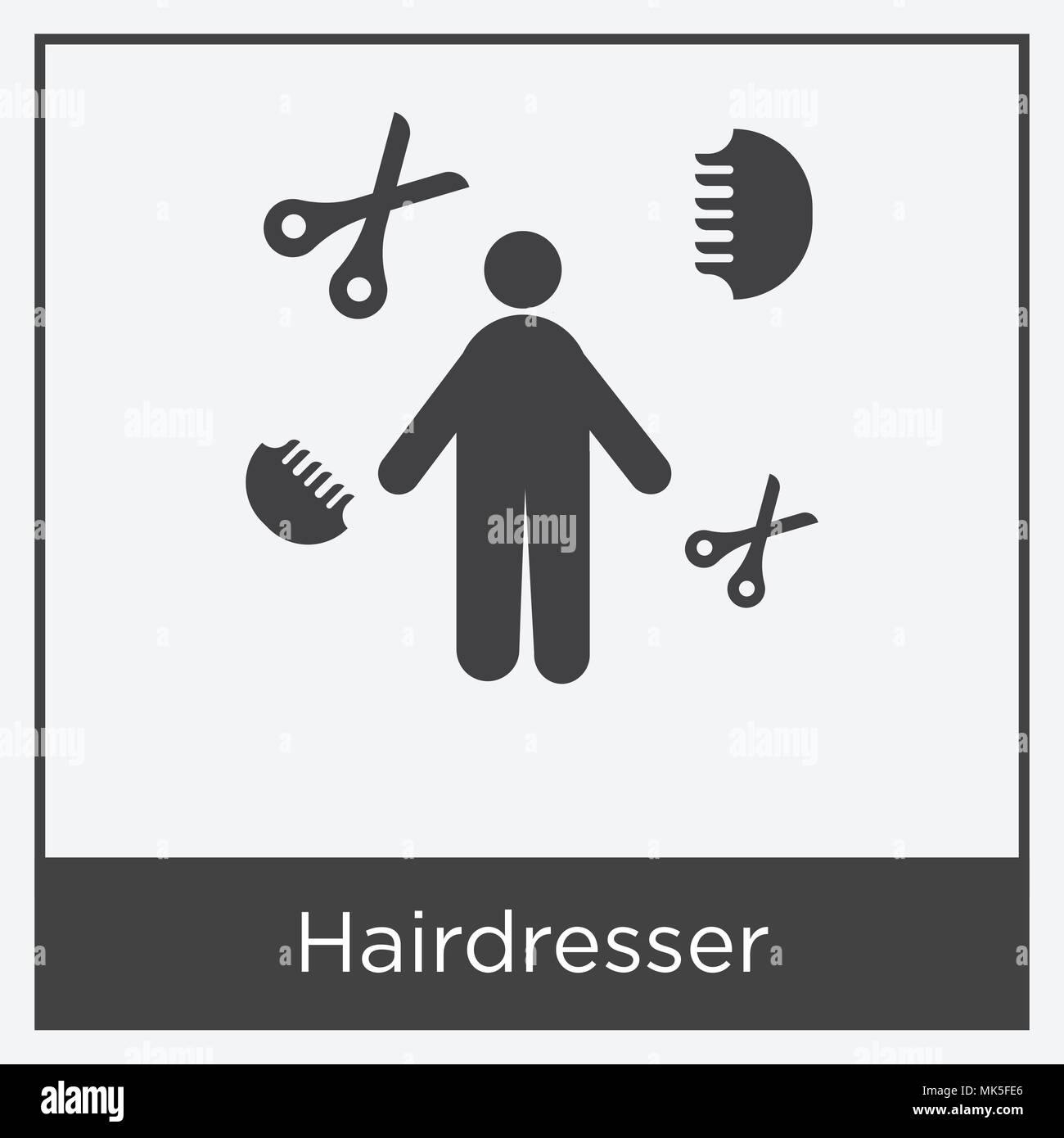 Hair styler sign hi-res stock photography and images - Alamy
