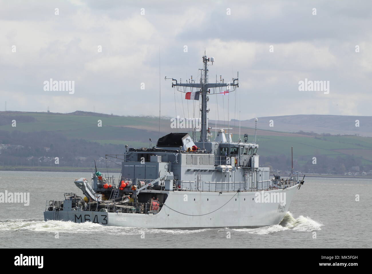 FS Andromede (M643), an Eridan-class (Tripartite) minehunter operated ...