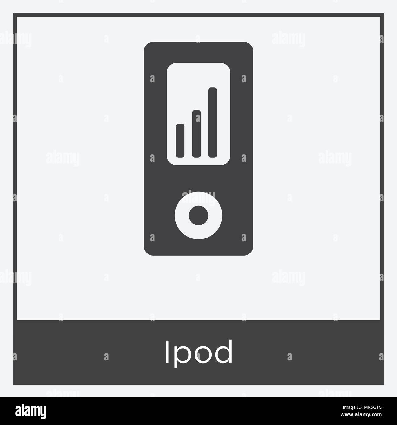 Ipod gray background Stock Vector Images - Alamy