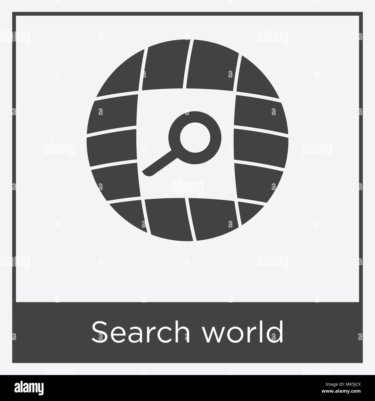 Eco label with magnifying glass hi-res stock photography and images - Alamy