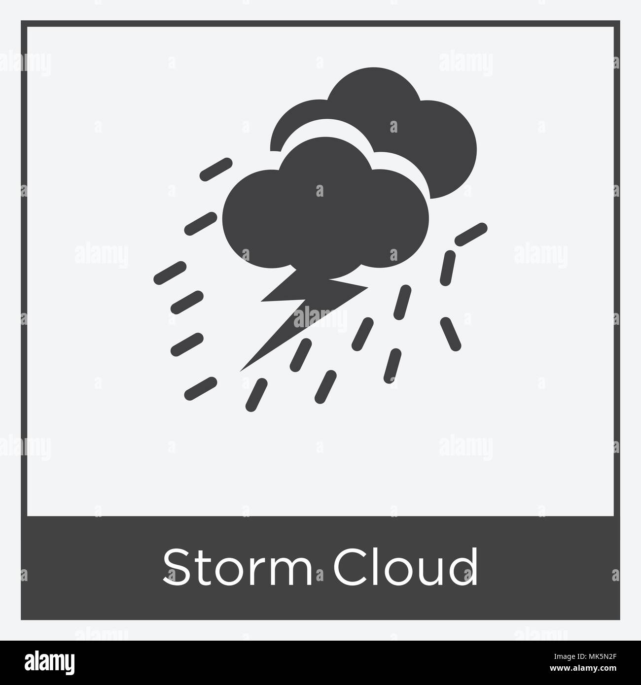 Storm cloud sun filled Stock Vector Images - Alamy