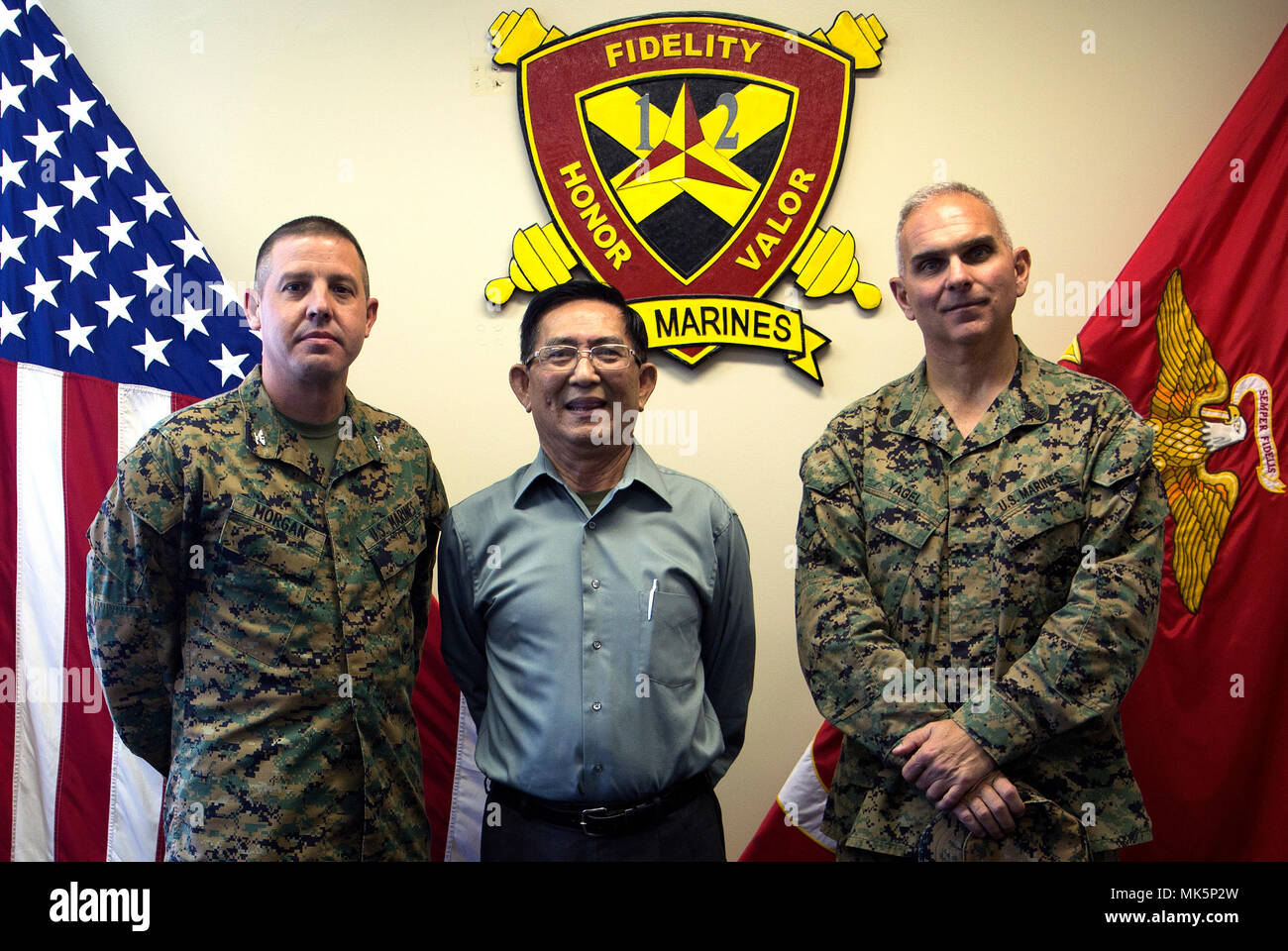 Col. Jeffery M. Morgan (Left), Mr. Sonny Wong (Center) and Sgt. Maj ...
