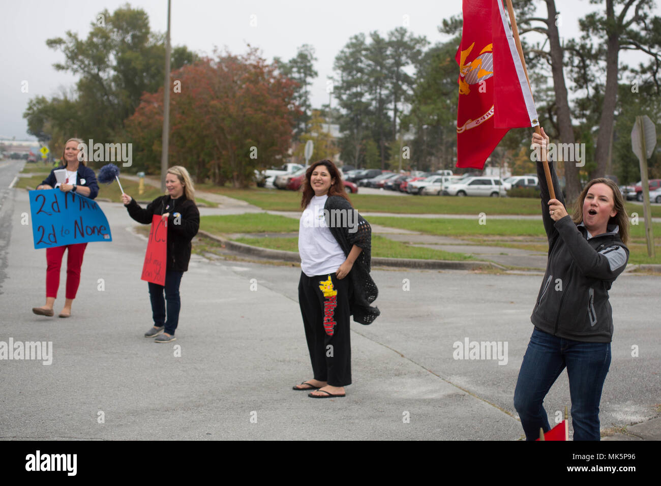 Family members of U.S. Marines and Sailors assigned to the 2nd Marine ...