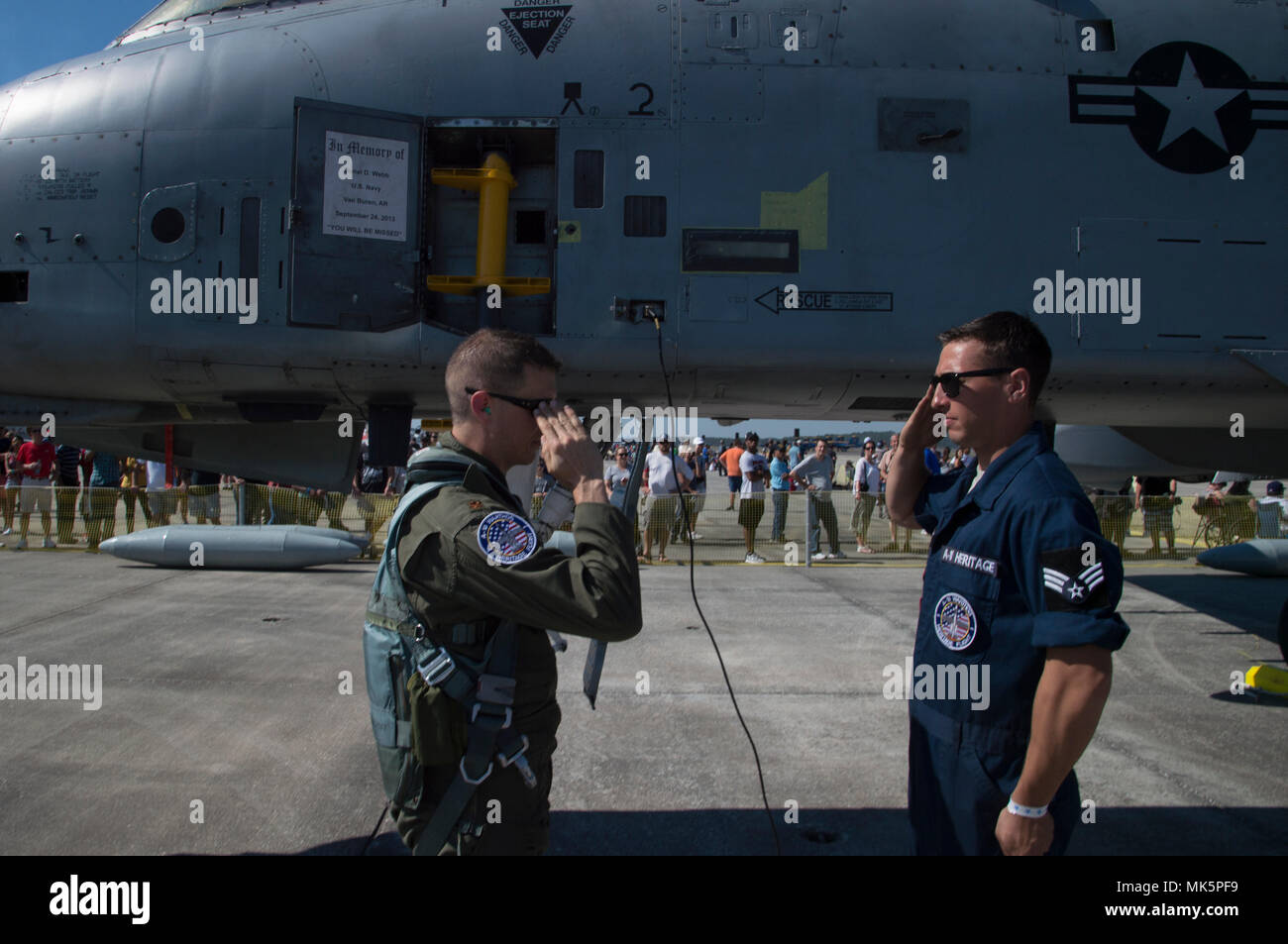 Senior Airman Michael Atkinson, A-10 Heritage Flight Team crew chief ...