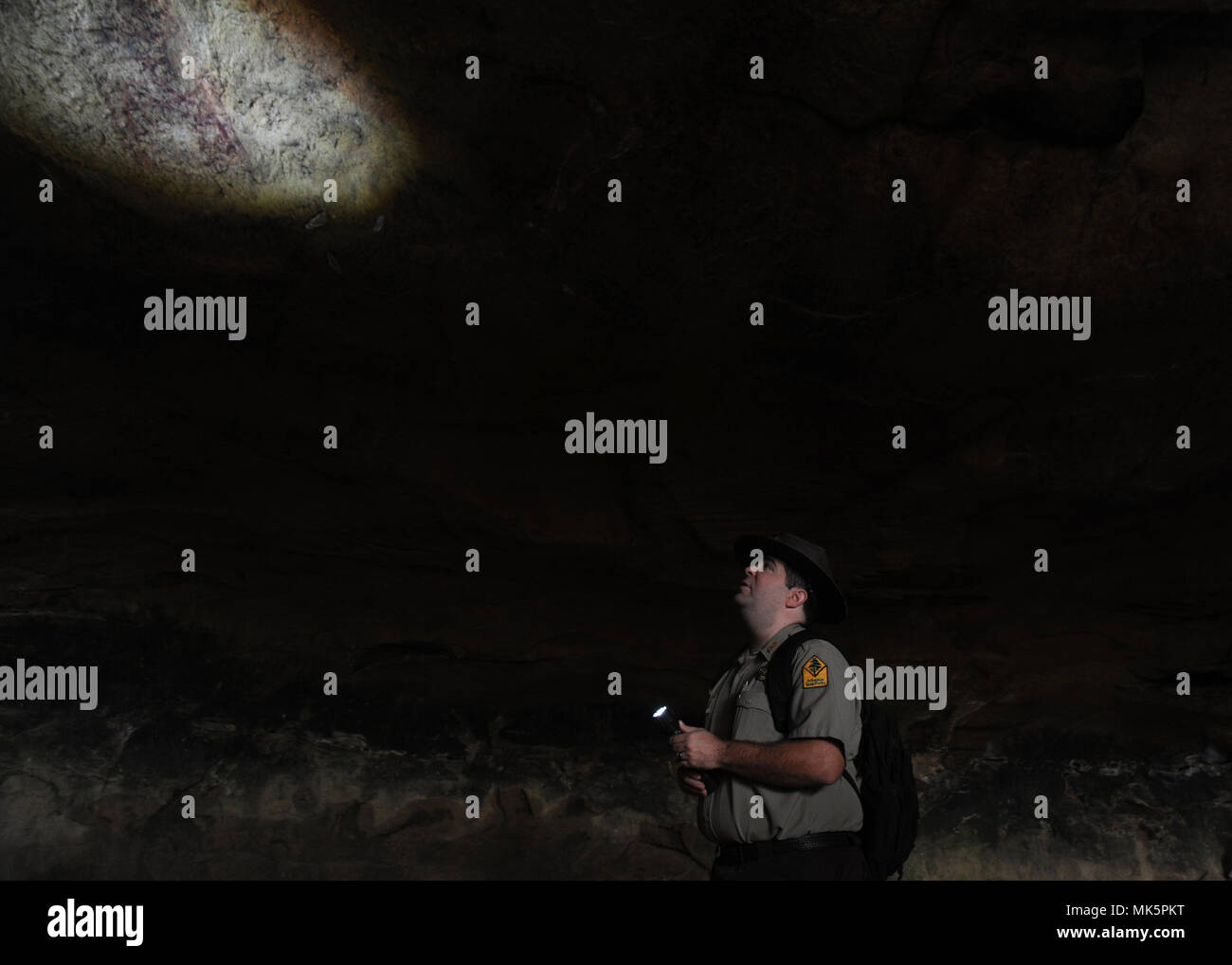 Matt Manos, Petit Jean State Park interpreter, casts light on a cave ...