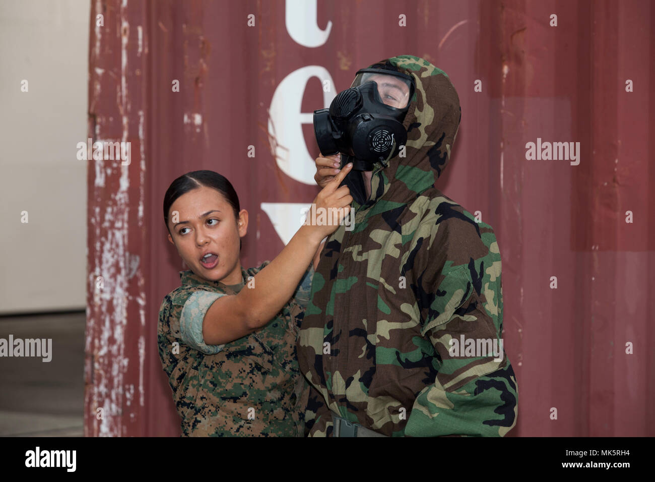 Cpl. Elizabeth Albert, a chemical, biological, radiological and nuclear ...