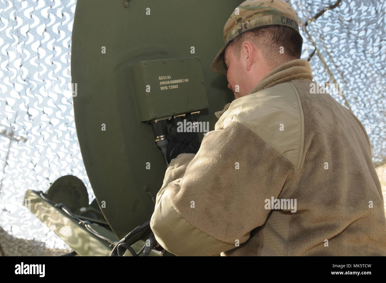 Satellite Communication System Operator Maintainer High Resolution ...