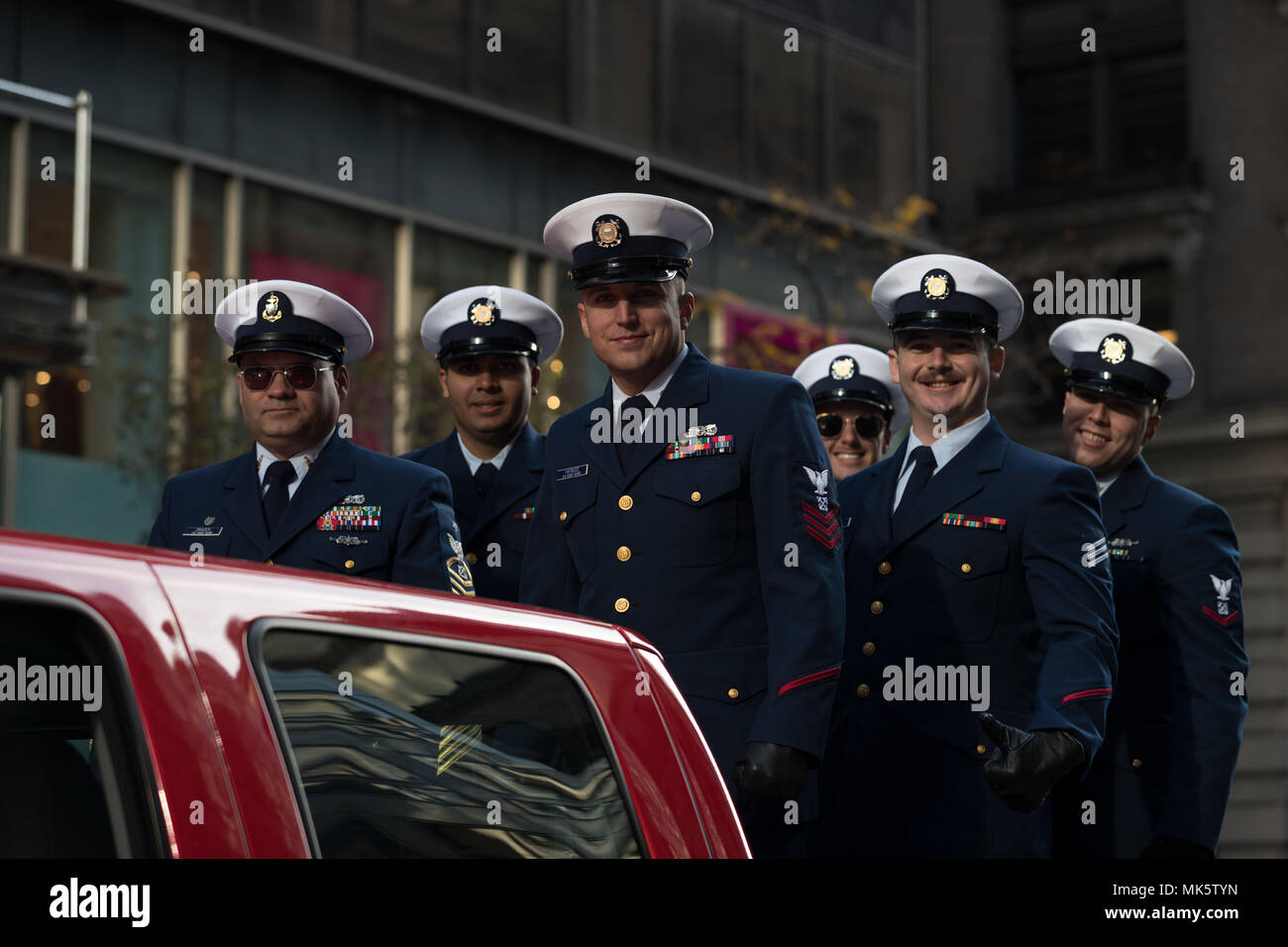 Members of various Coast Guard Sector New York units pose during the ...
