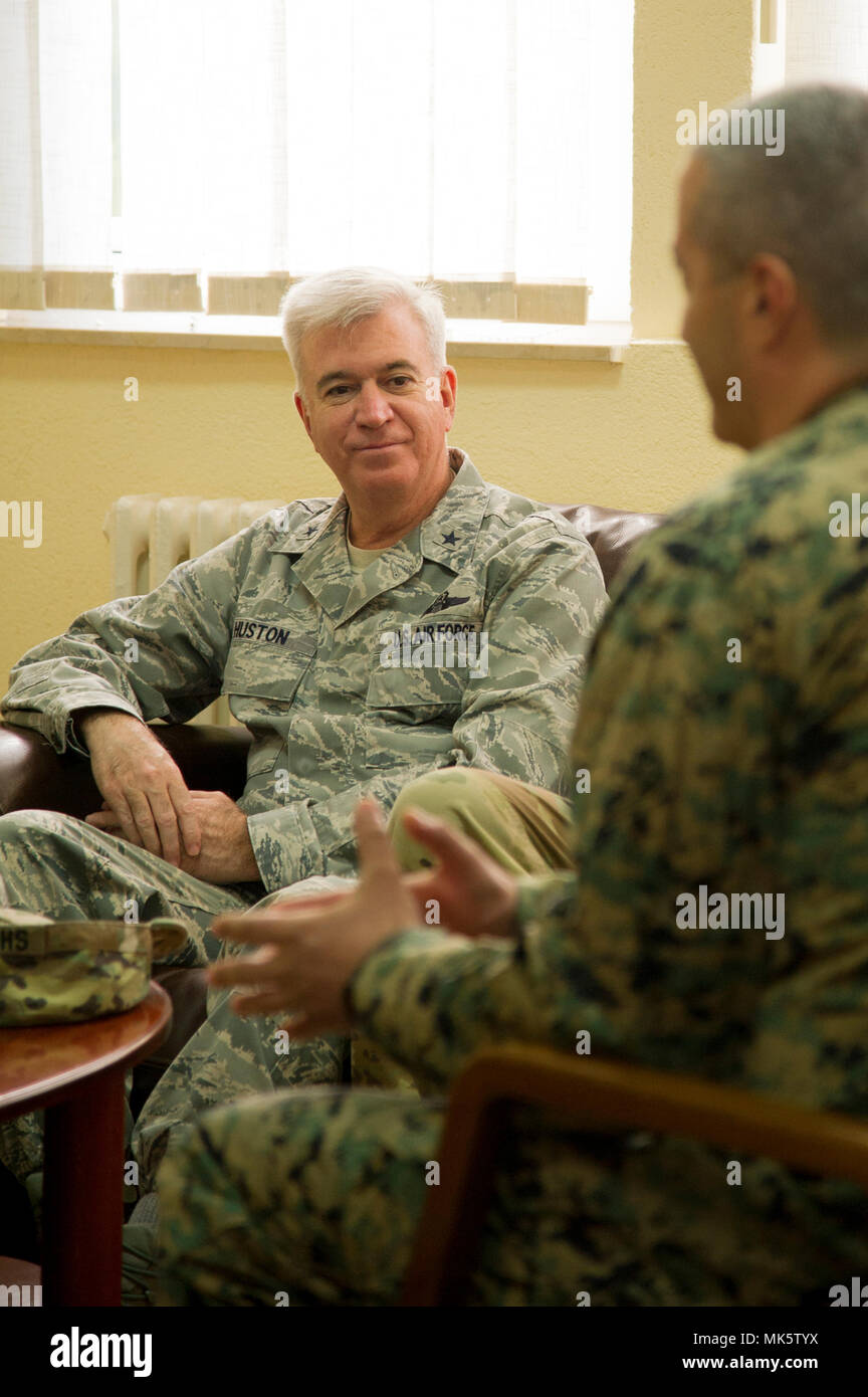 U.S. Air Force Brig. Gen. Robert Huston, NATO Headquarters Sarajevo ...