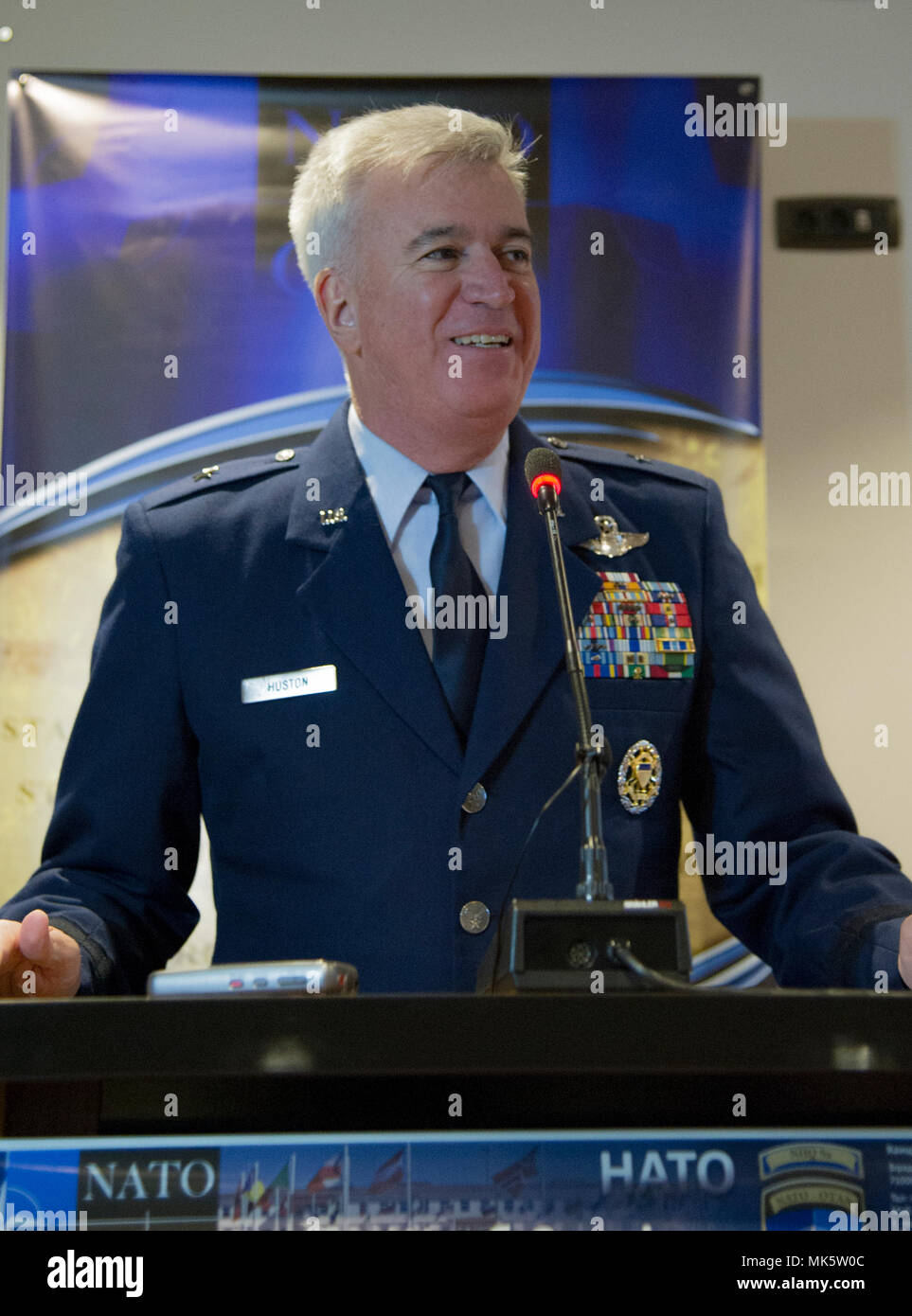 U.S. Air Force Brig. Gen. Robert Huston, NATO Headquarters Sarajevo ...
