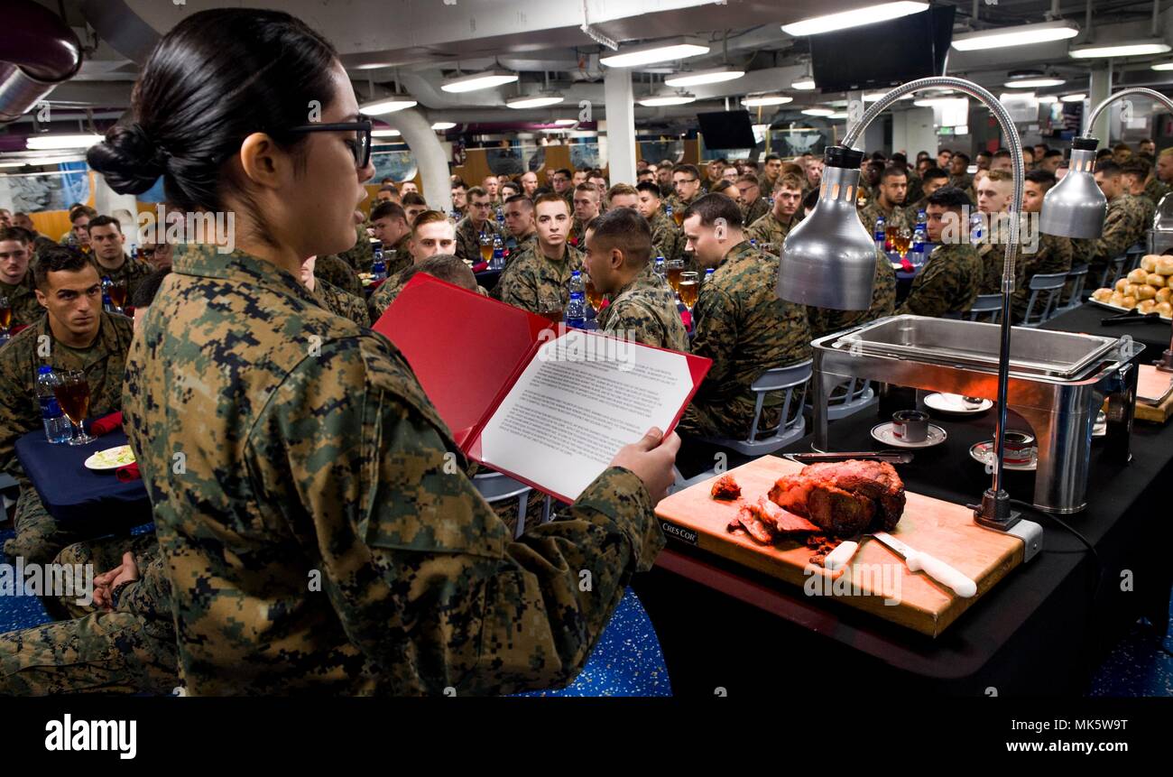 171111-N-MJ645-0011 PACIFIC OCEAN (Nov. 11, 2017) U.S. Marine Corps Cpl ...