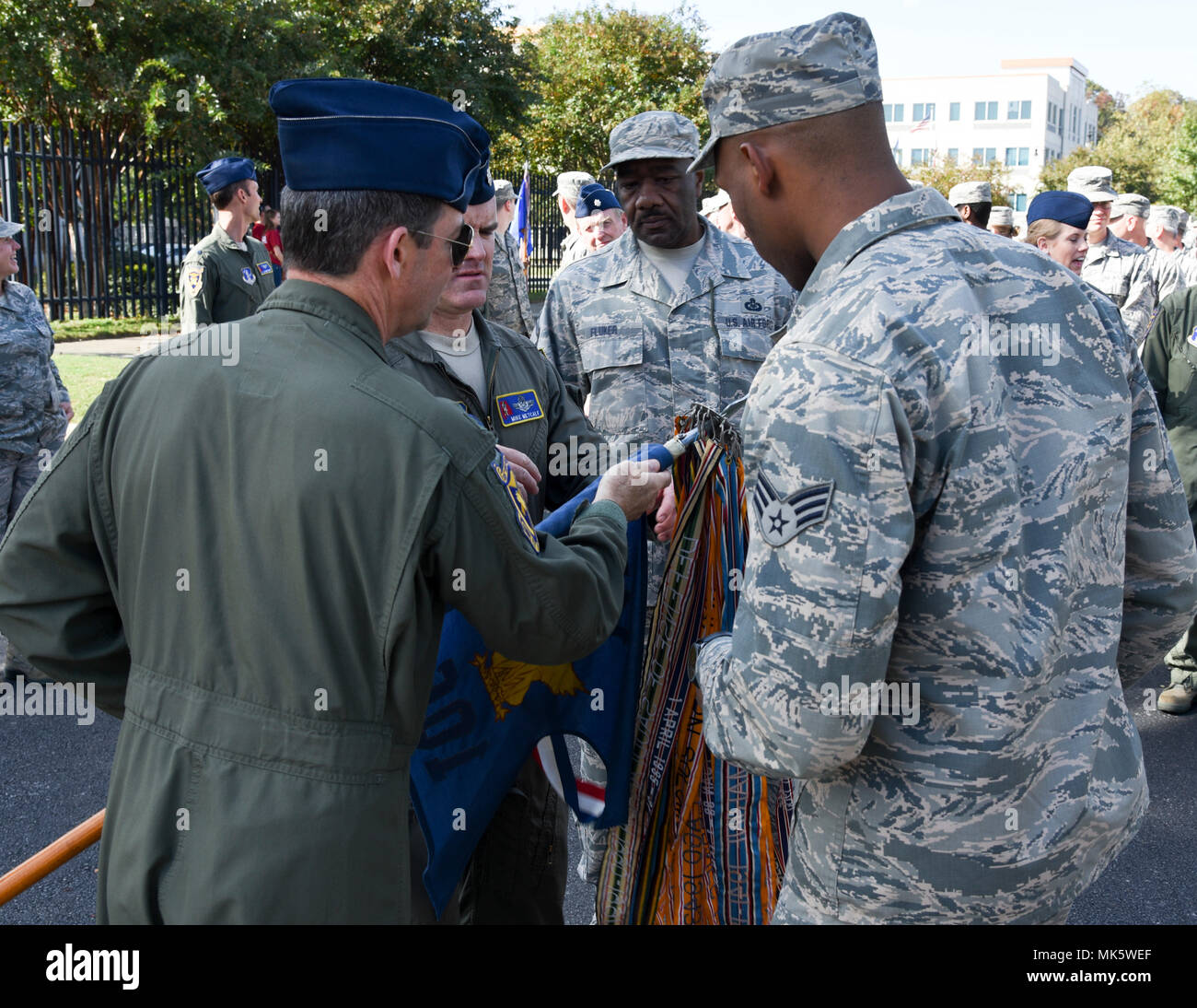 Members of the 117th Air Refueling Wing participate in Veterans Day ...