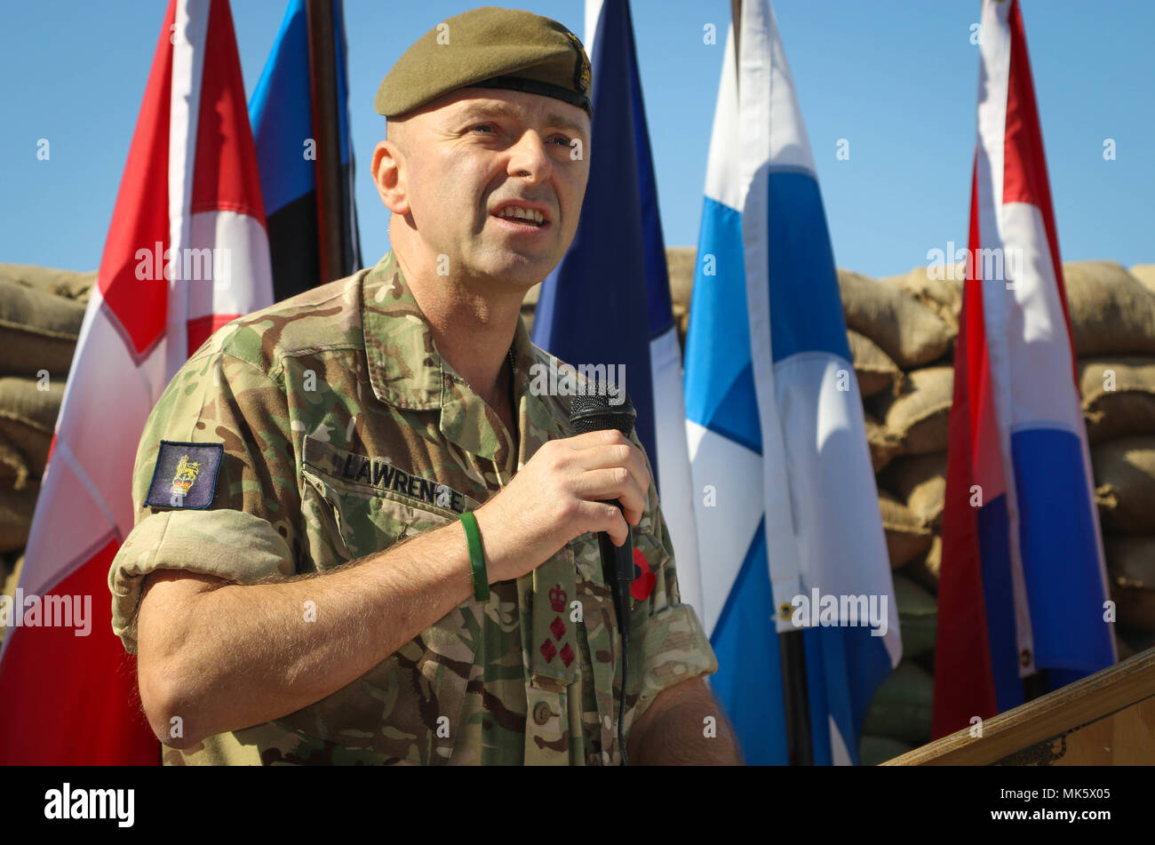 British army Brig. Gen. Frazer M. Lawrence, deputy commaning general of ...