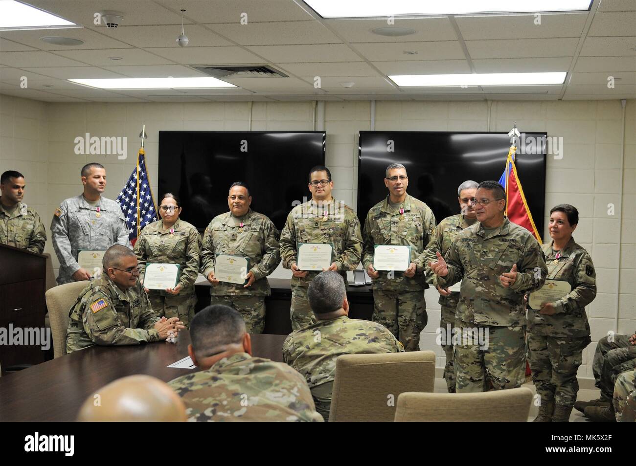 Citizen-Soldiers of the Puerto Rico Army National Guard at the United ...