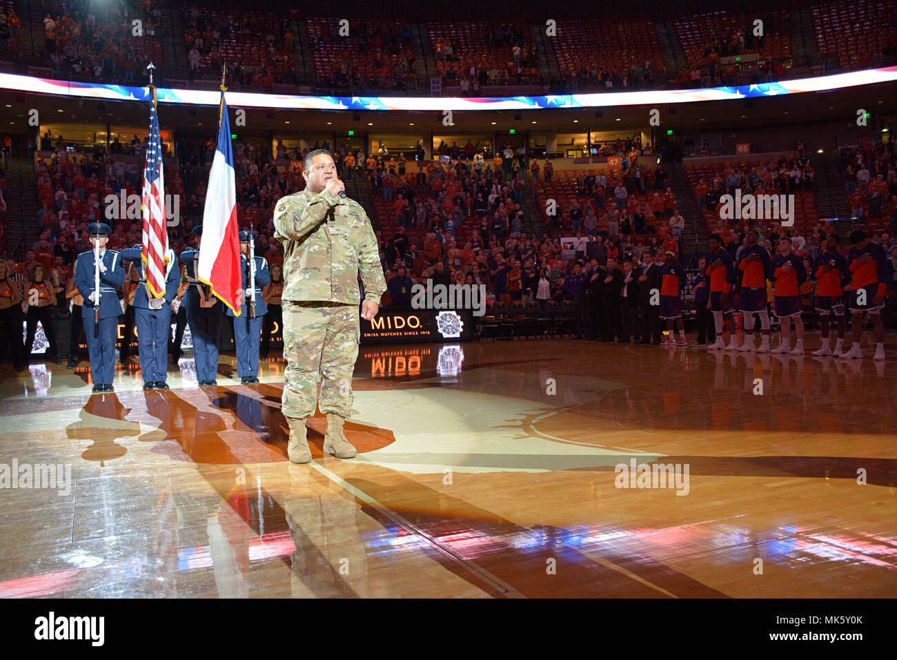 Sgt. Carlos Meda, 36th Infantry Division Band vocalist, tuba and guitar ...