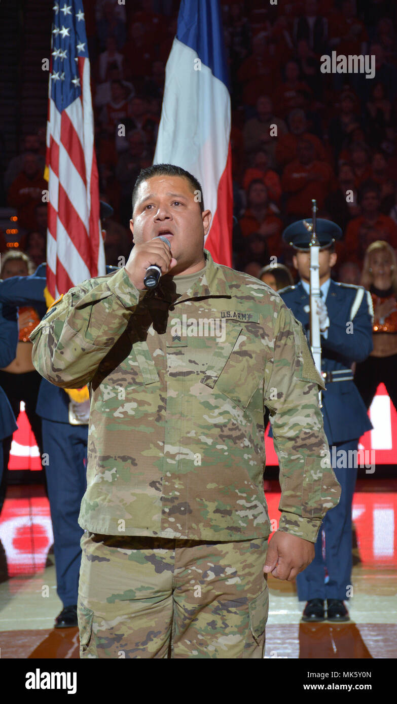 Sgt. Carlos Meda, 36th Infantry Division Band vocalist, tuba and guitar ...