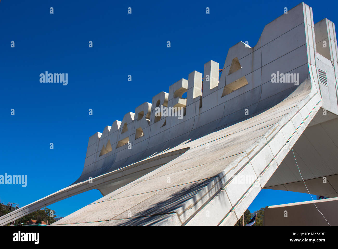 Marbella Arch. Marbella entrance sign. Malaga province, Andalusia ...