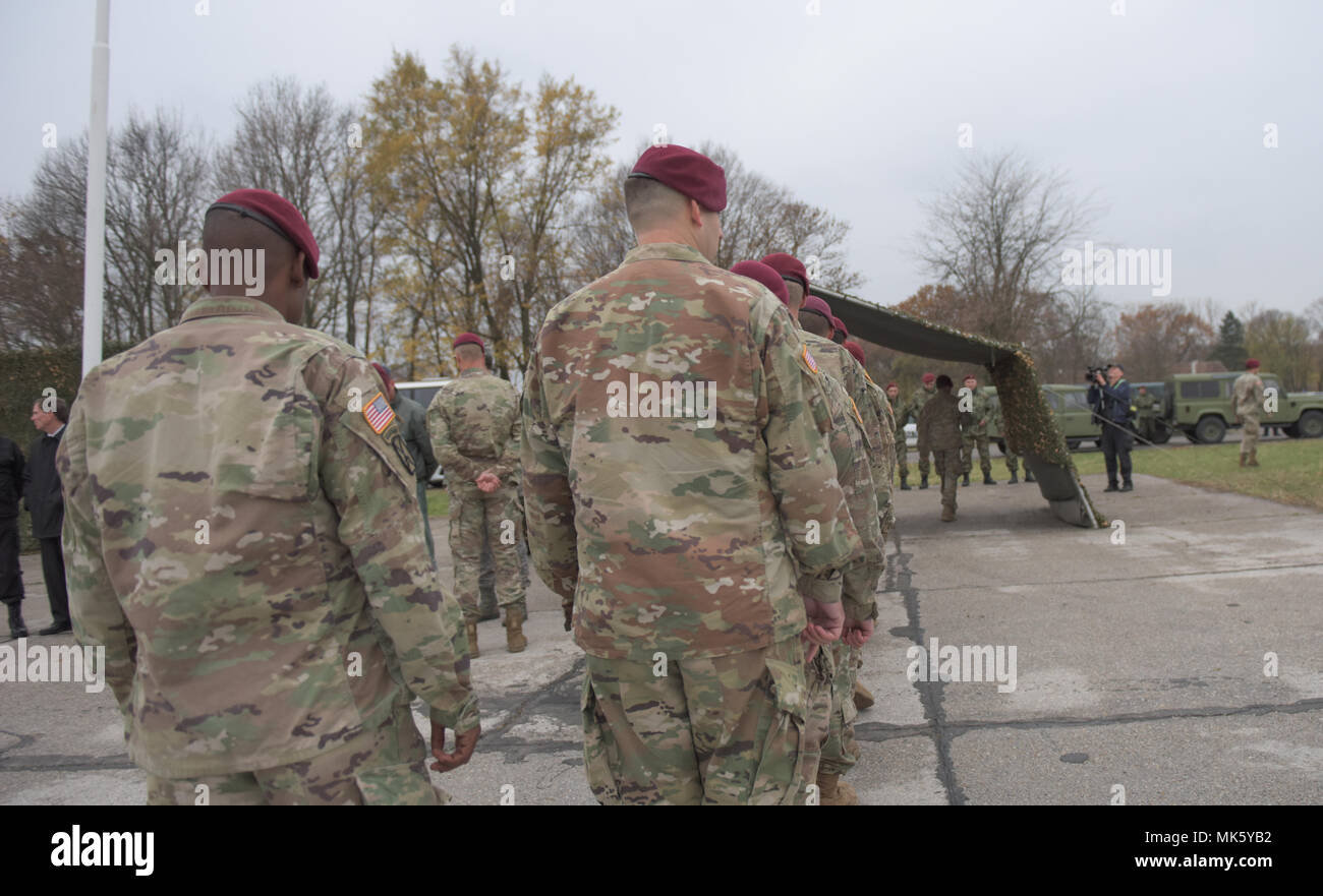 Serbian Officials welcome U.S. Army Paratroopers from the 173rd ...