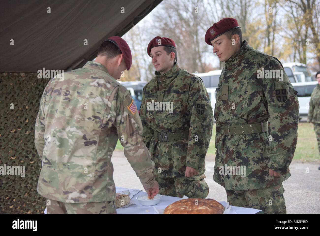 Serbian Officials welcome U.S. Army Paratroopers from the 173rd ...