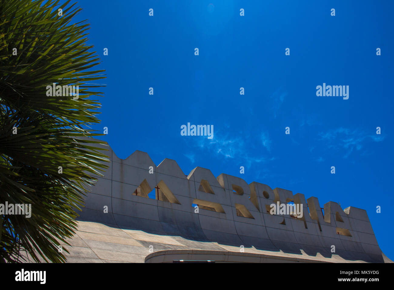 Marbella Arch. Marbella entrance sign. Malaga province, Andalusia ...