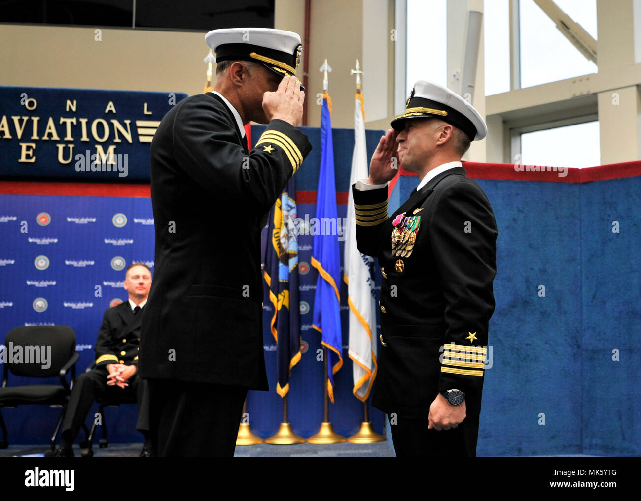 PENSACOLA, Fla. (Nov. 12, 2017) Capt. Ryan Bernacchi and Cmdr. Eric ...