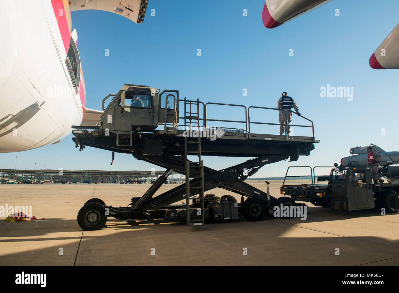 U.S. Airmen assigned to the 20th Logistics Readiness Squadron (LRS ...