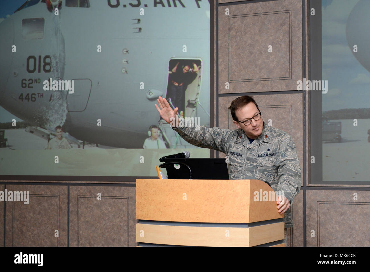 Maj. Lawrence Freedman, a chaplain assigned to the 105th Airlift Wing ...