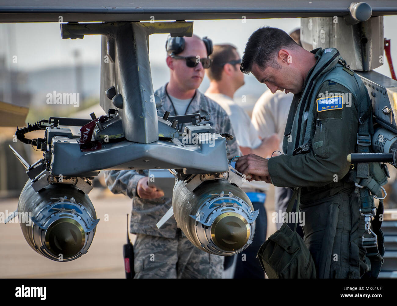 Capt. Scott Mayo, a 55th Fighter Squadron pilot from Shaw Air Force ...