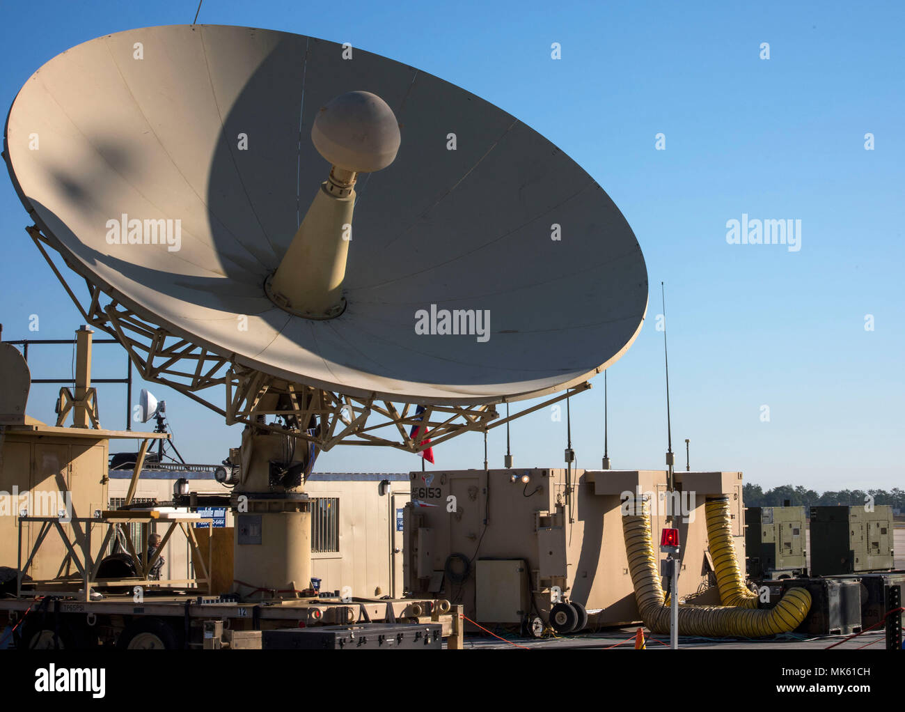 An MQ-9 launch and recovery compound near the Duke flight line ...