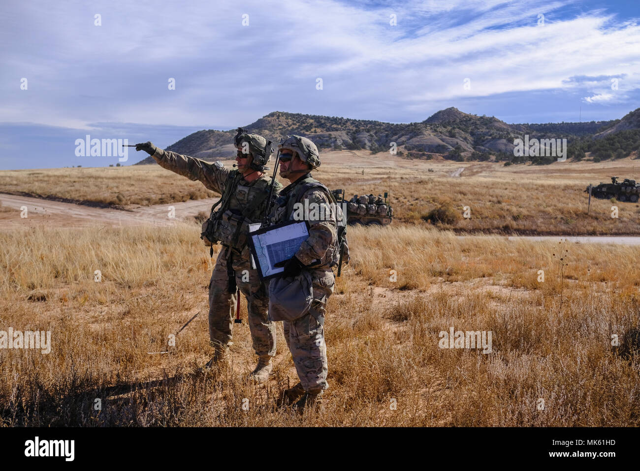 Maj. Brandon Cook, operations officer with 1st Battalion, 38th Infantry ...