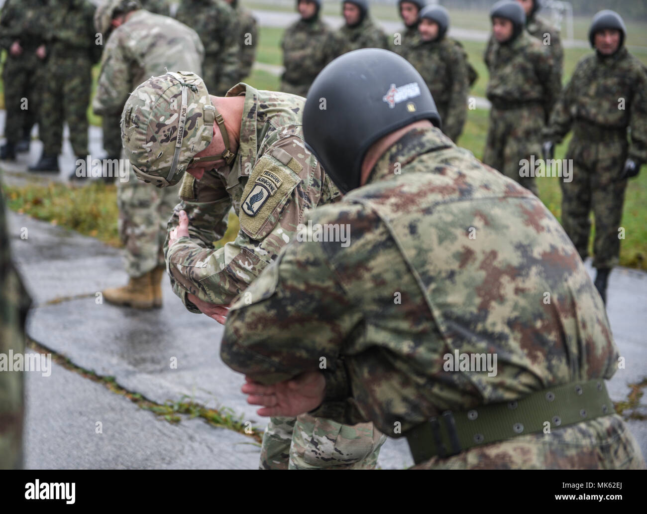 PANCEVO, Serbia -- Paratroopers from 2nd Bn, 503rd Infantry Regiment ...
